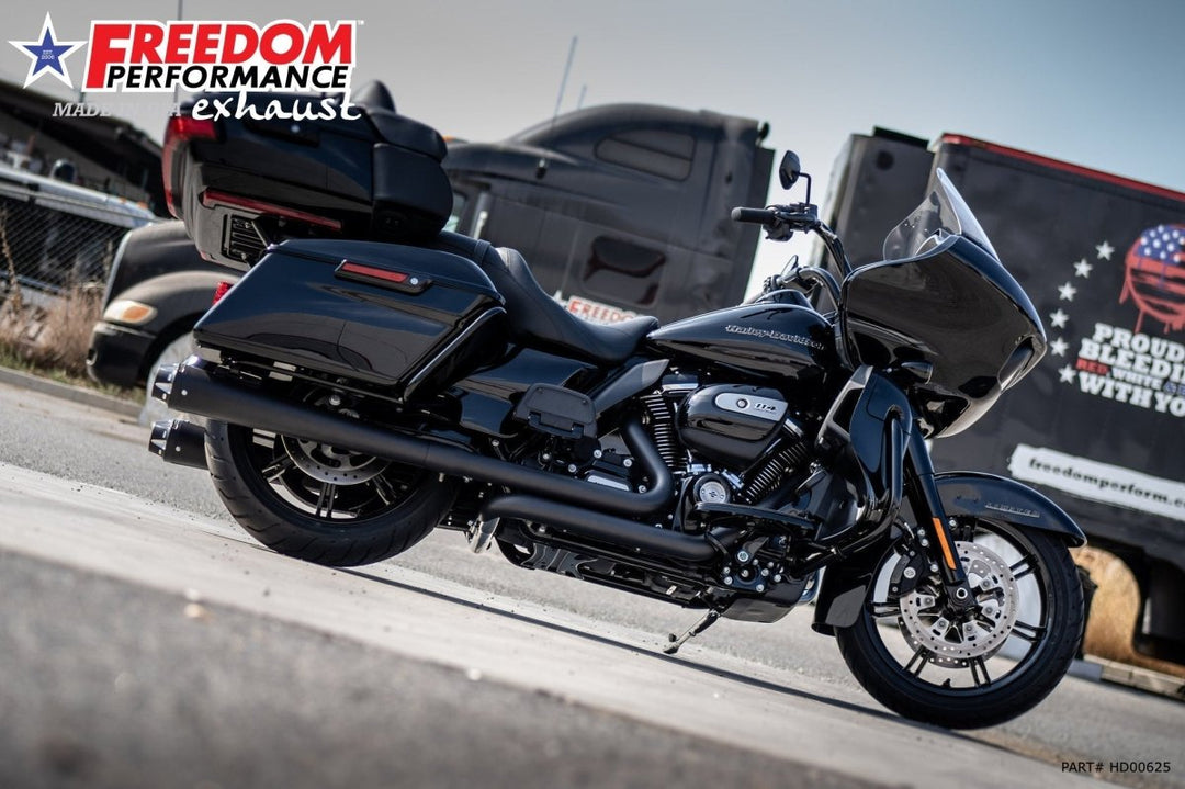 HARLEY TOURING AMERICAN OUTLAW & COMBAT FLUTED 4.5" MEGAPHONE SLIP-ONS ...