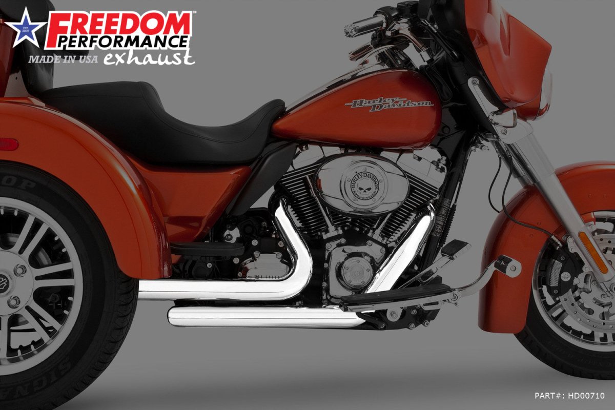 HARLEY TRIKE/FREEWHEELER RIGHT SIDE TUCK & UNDER & CLASSIC TRUE-DUAL H ...